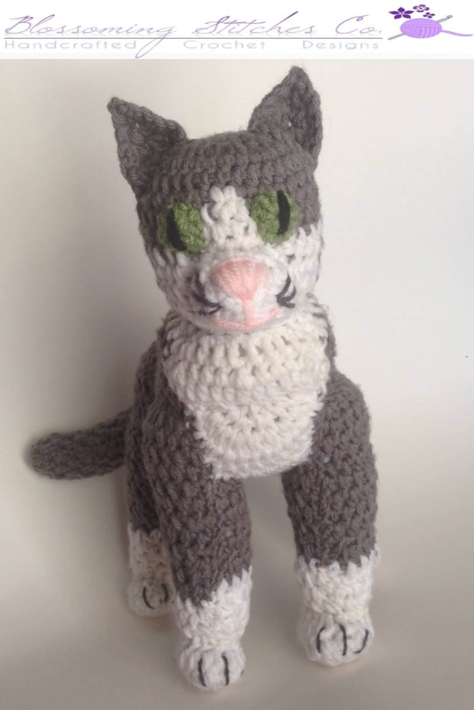 Realistic Crochet Cat Pattern PDF Download, Crochet Cat Pattern ...