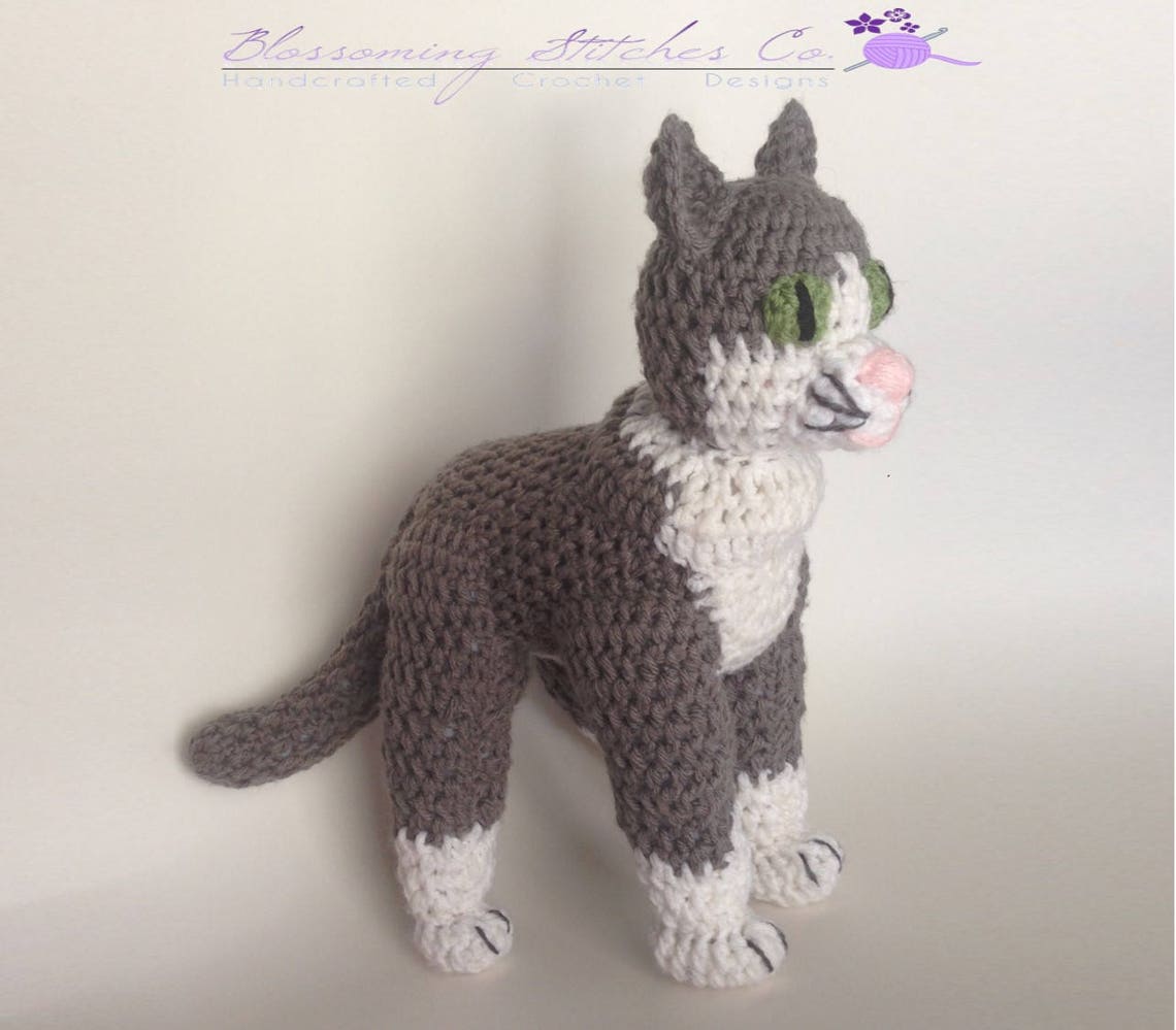 Realistic Crochet Cat Pattern PDF Download, Crochet Cat Pattern ...
