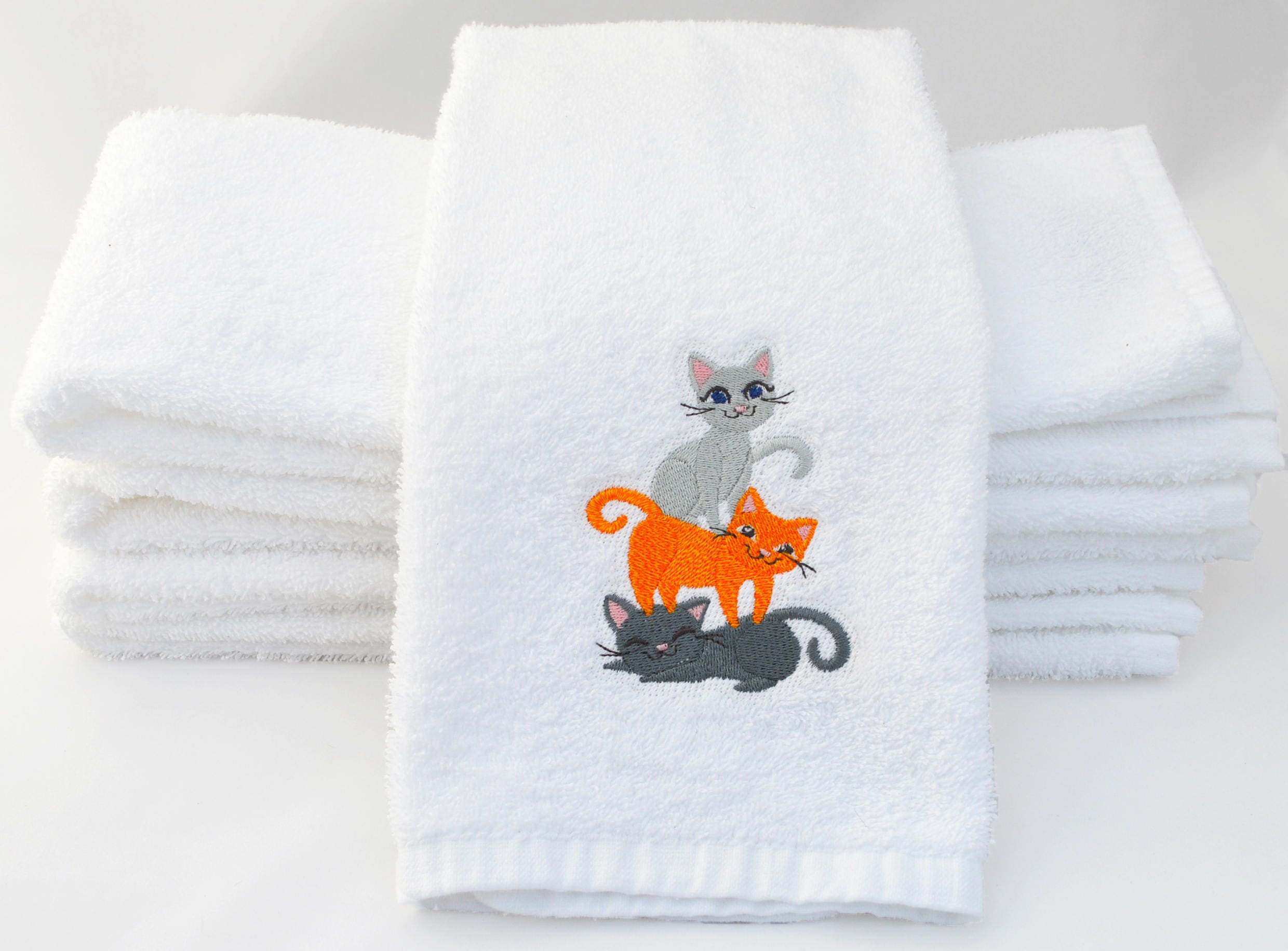 Kitty Cat Towel Cat Bathroom Towel Cat Kitchen Towel Cat - Etsy