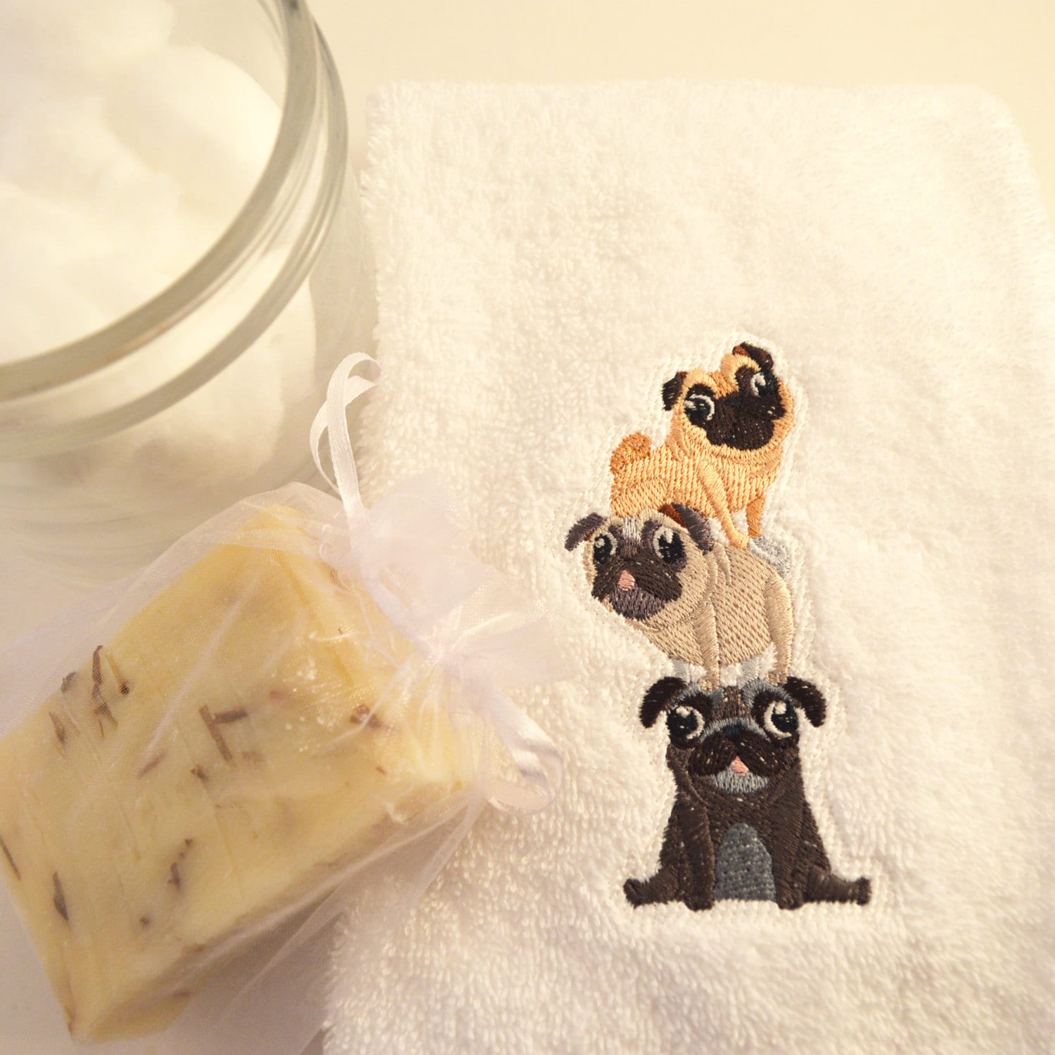 Pug Lover Pug Towel Pug Gift Pug Lover Gift Stocking - Etsy