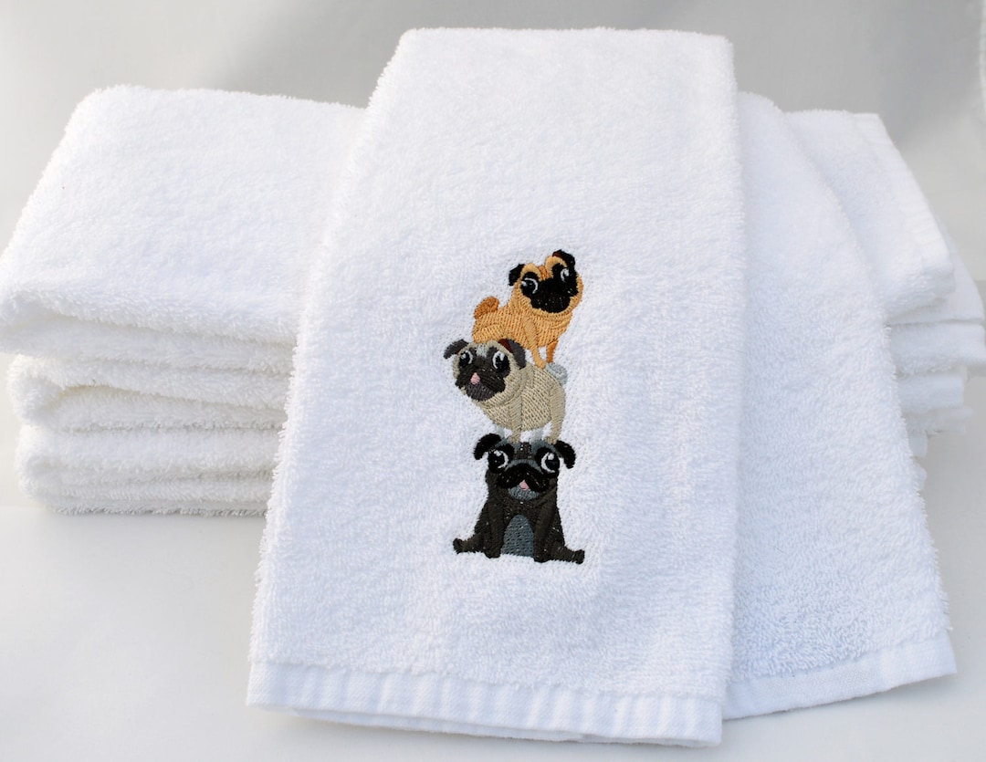 Pug Lover, Pug Towel, Pug Gift, Pug Lover Gift, Stocking Stuffer ...