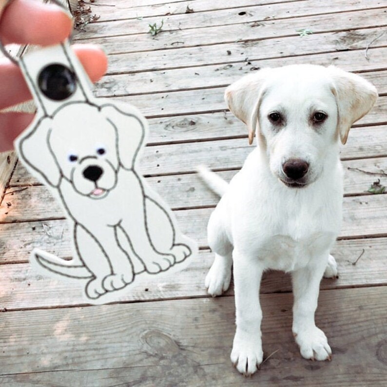 Labrador Retriever Key Fob Black Lab Keychain Yellow Lab | Etsy