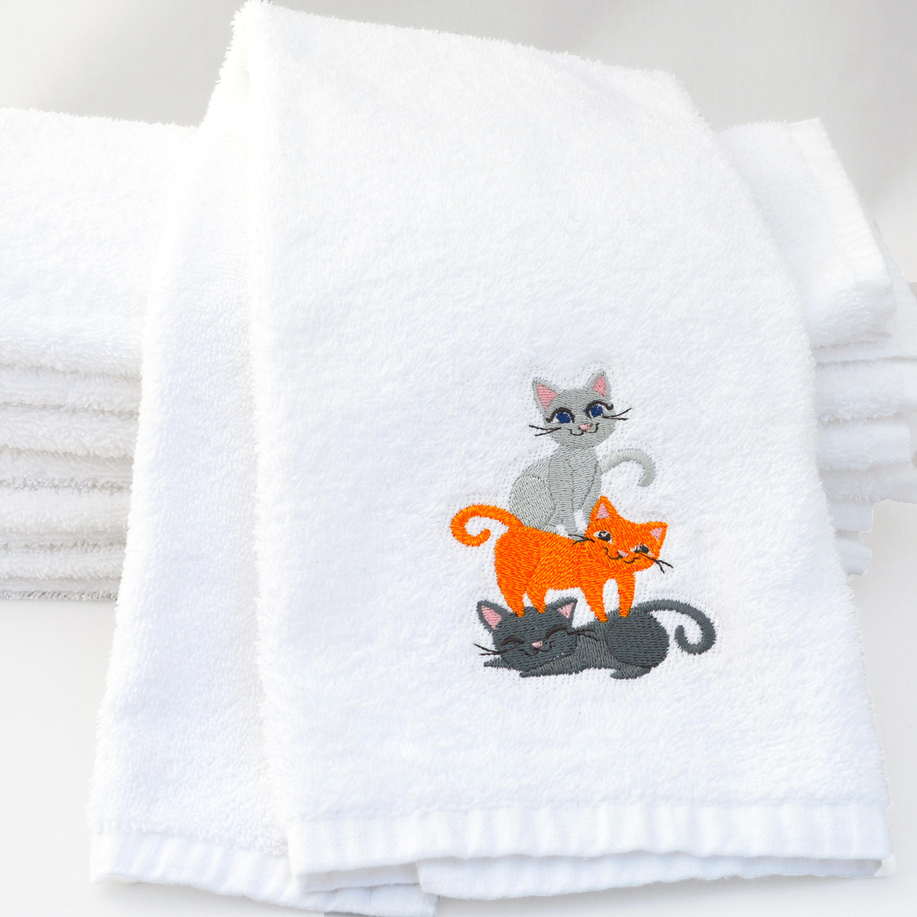 Kitty Cat Towel Cat Bathroom Towel Cat Kitchen Towel Cat - Etsy