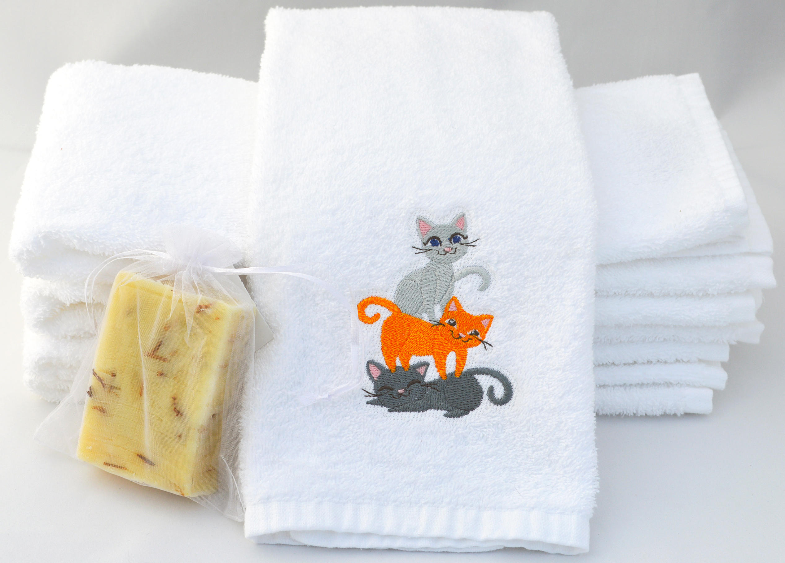 Kitty Cat Towel Cat Bathroom Towel Cat Kitchen Towel Cat - Etsy