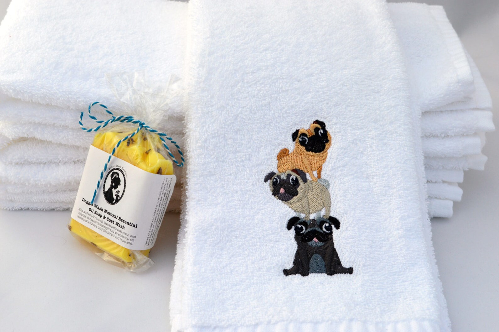 Pug Lover Pug Towel Pug Gift Pug Lover Gift Stocking - Etsy