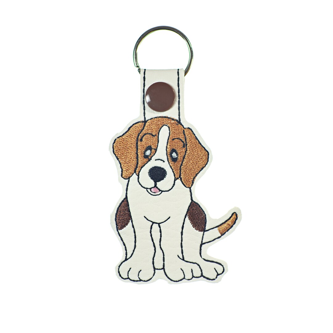Beagle Key Fob: Marine Vinyl Dog Keychain - Etsy