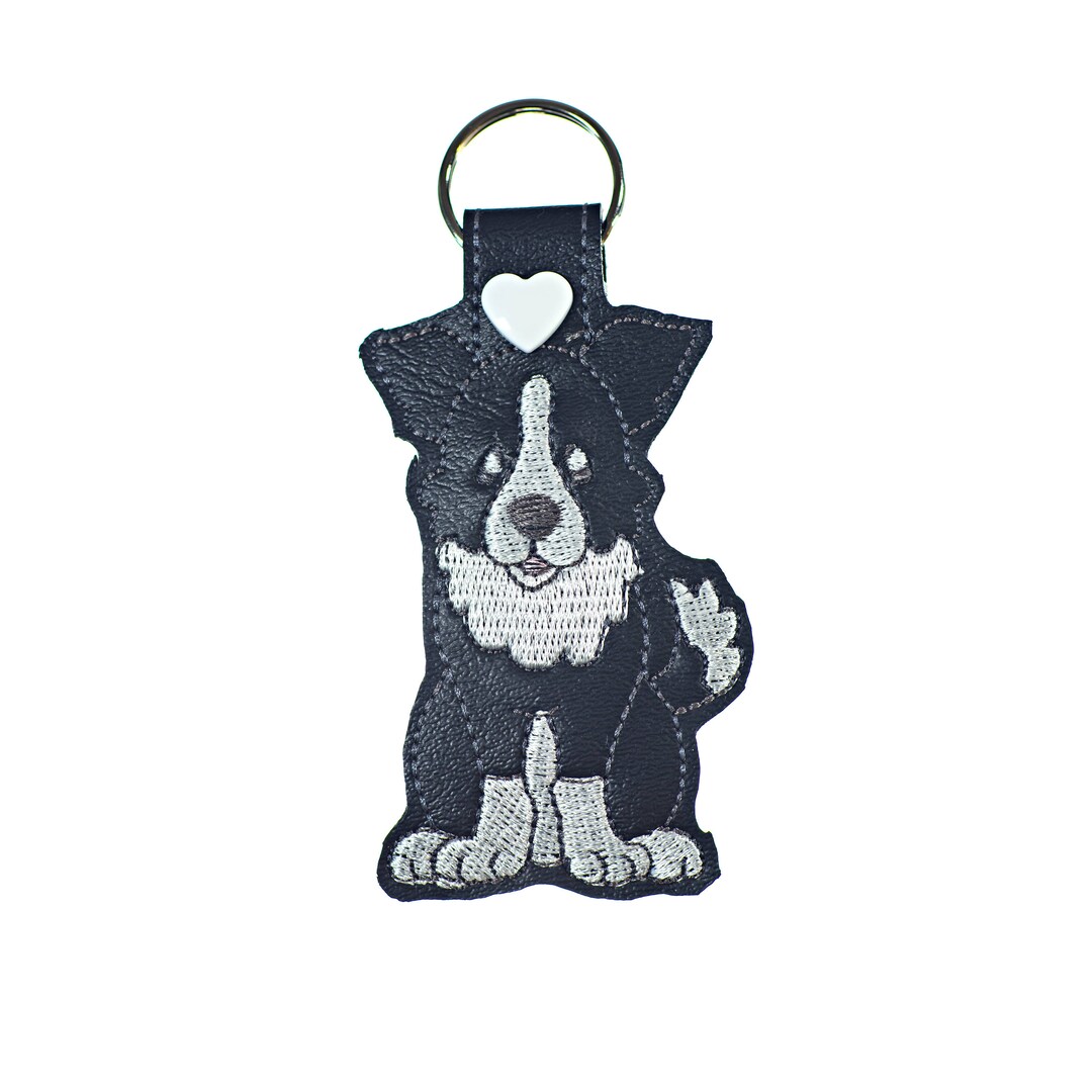 Border Collie Key Fob / Key Chain - Etsy