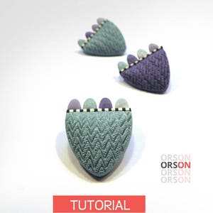 Orsons Flower Textured Pin Polymer Clay Original Tutorial - Etsy