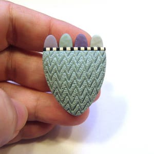 Orsons Flower Textured Pin Polymer Clay Original Tutorial - Etsy