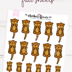 Olivia the Otter Planner Stickers for Recollections, Happy Planner ...