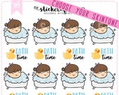 Bath Time Gemma Kawaii Chibi Character Planner Stickers for | Etsy