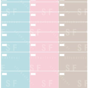 Solid Color Block Hourly Planner Sticker Boxes With Time Slot - Etsy