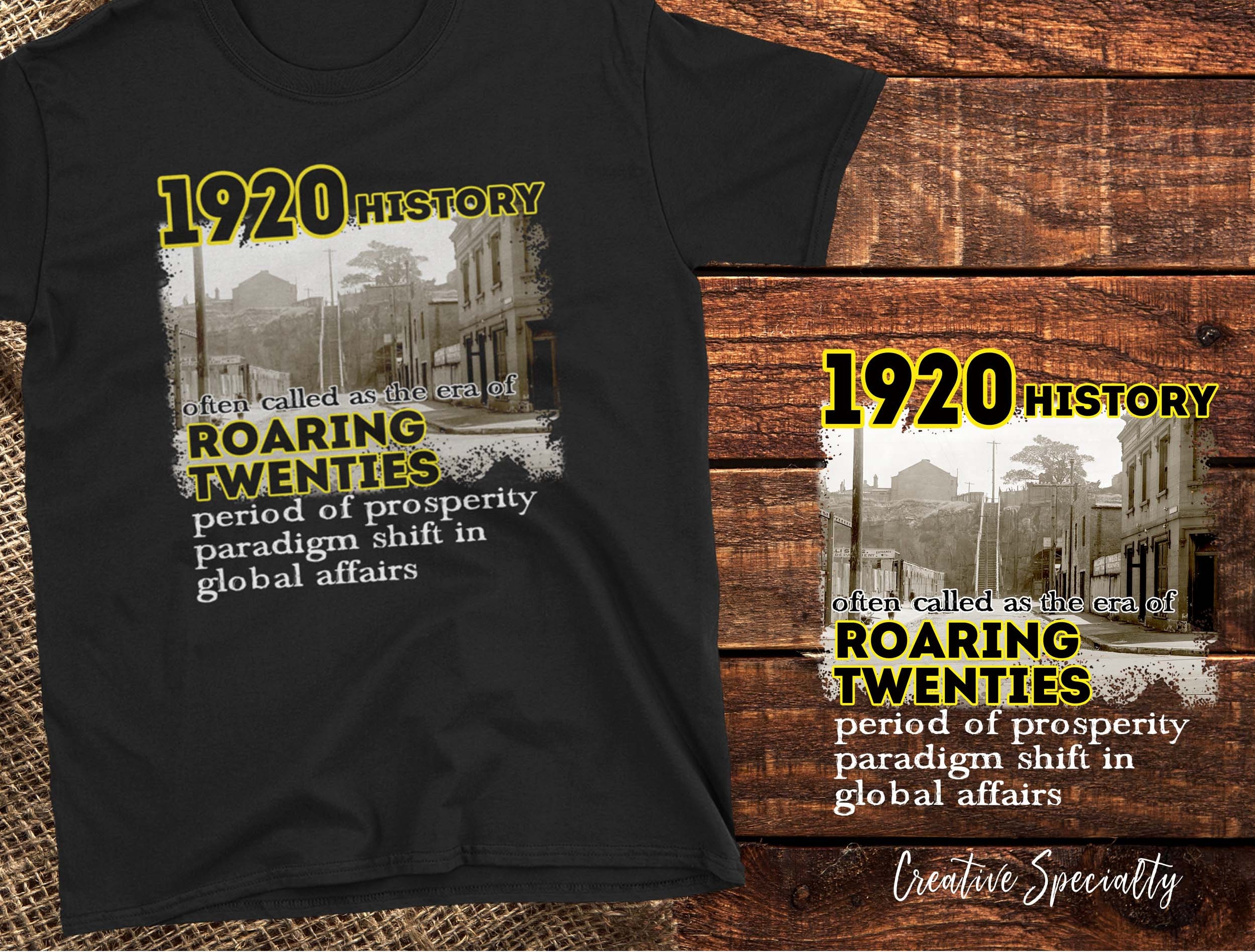 History T Shirt, 1920 History, World War One, WW1, the Roaring Twenties ...