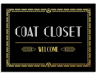 Coat Closet Sign - Etsy