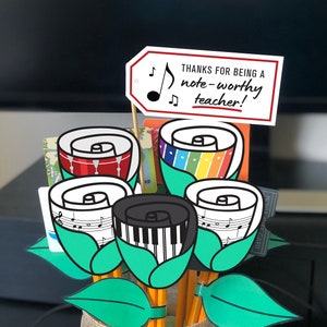 DIY Music Bouquet / Teacher Gift / Musician Gift / Music Teachers Gift ...