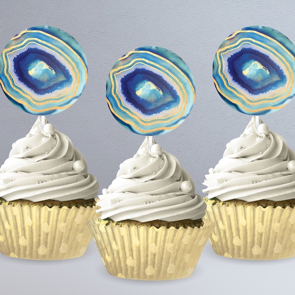 Geode Cake Topper - Etsy