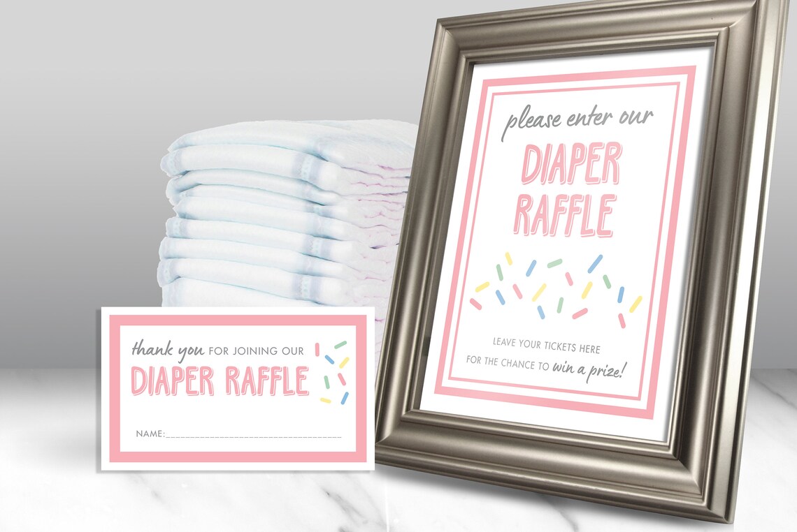 Sprinkle Diaper Raffle: Baby Shower Game (PDF Download) - Etsy