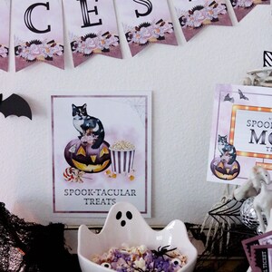 Halloween Dessert Table Sign / Food Sign / Halloween Movie Night ...