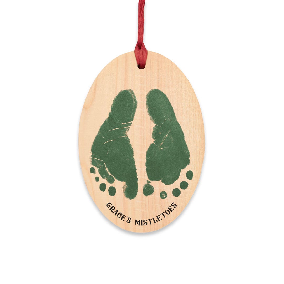Footprint Ornament - Etsy