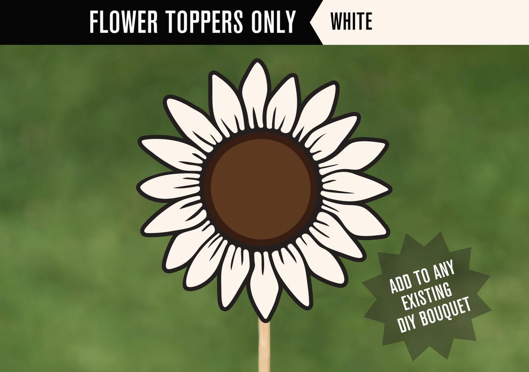 Sunflower Toppers for DIY Gift Bouquets / Teachers Gift / Gift Card ...