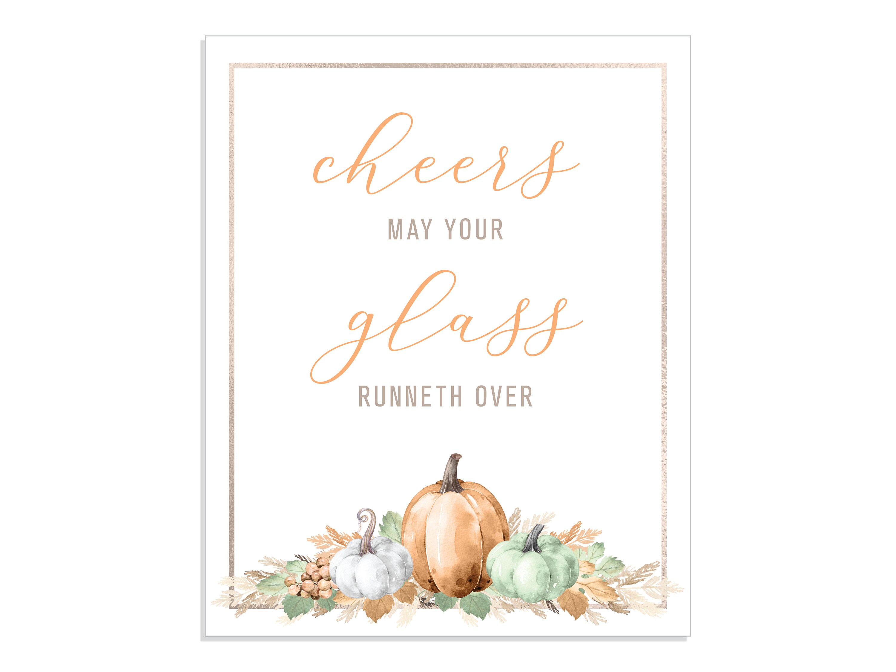 Fall Bar Sign // Thanksgiving Decor // Friendsgiving | Etsy