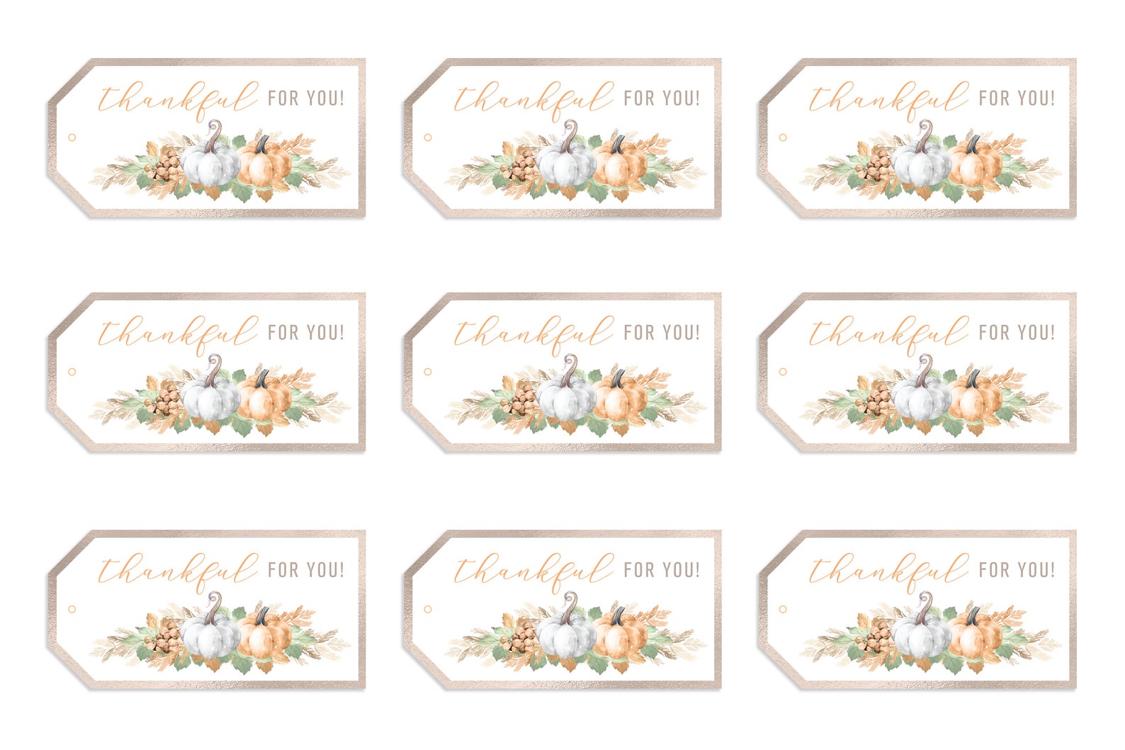 Fall Gift Tags // Printable Fall Decorations // Fall Party - Etsy