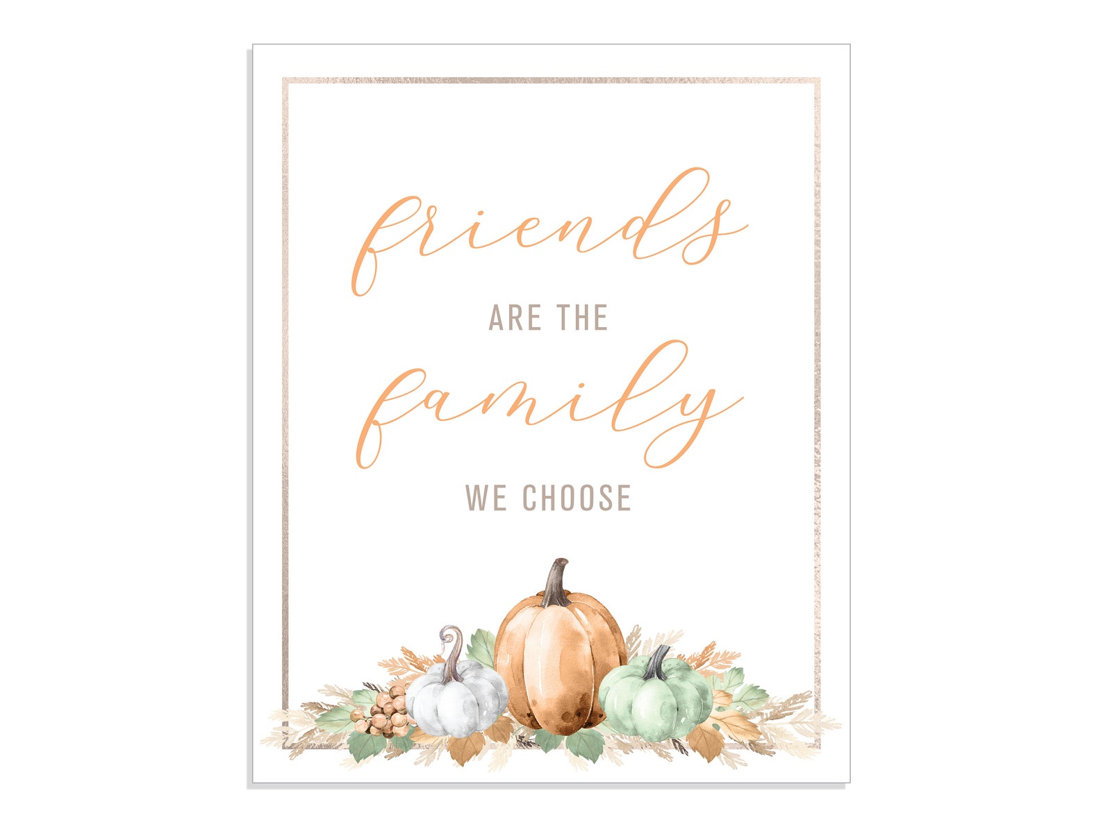 Fall Sign / Friendsgiving Decorations / Printable Thanksgiving - Etsy