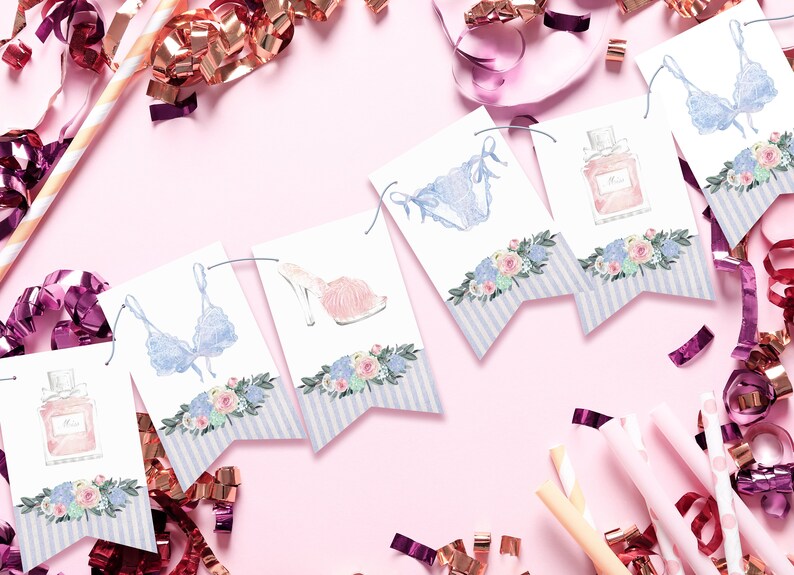 Custom Printable Lingerie Bridal Shower Banner / Printable - Etsy