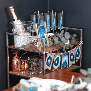 Custom Geode Crystal Printable Banner / Printable Decorations / Happy ...