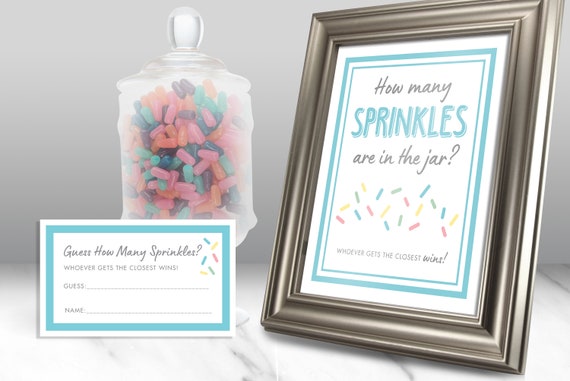 Sprinkle How Many Sprinkles Game // Baby Shower Game // Baby Shower ...