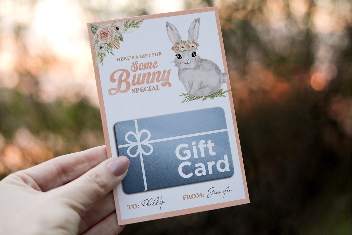 Bunny Gift Card Holder / Some Bunny is One Gift Card / - Etsy