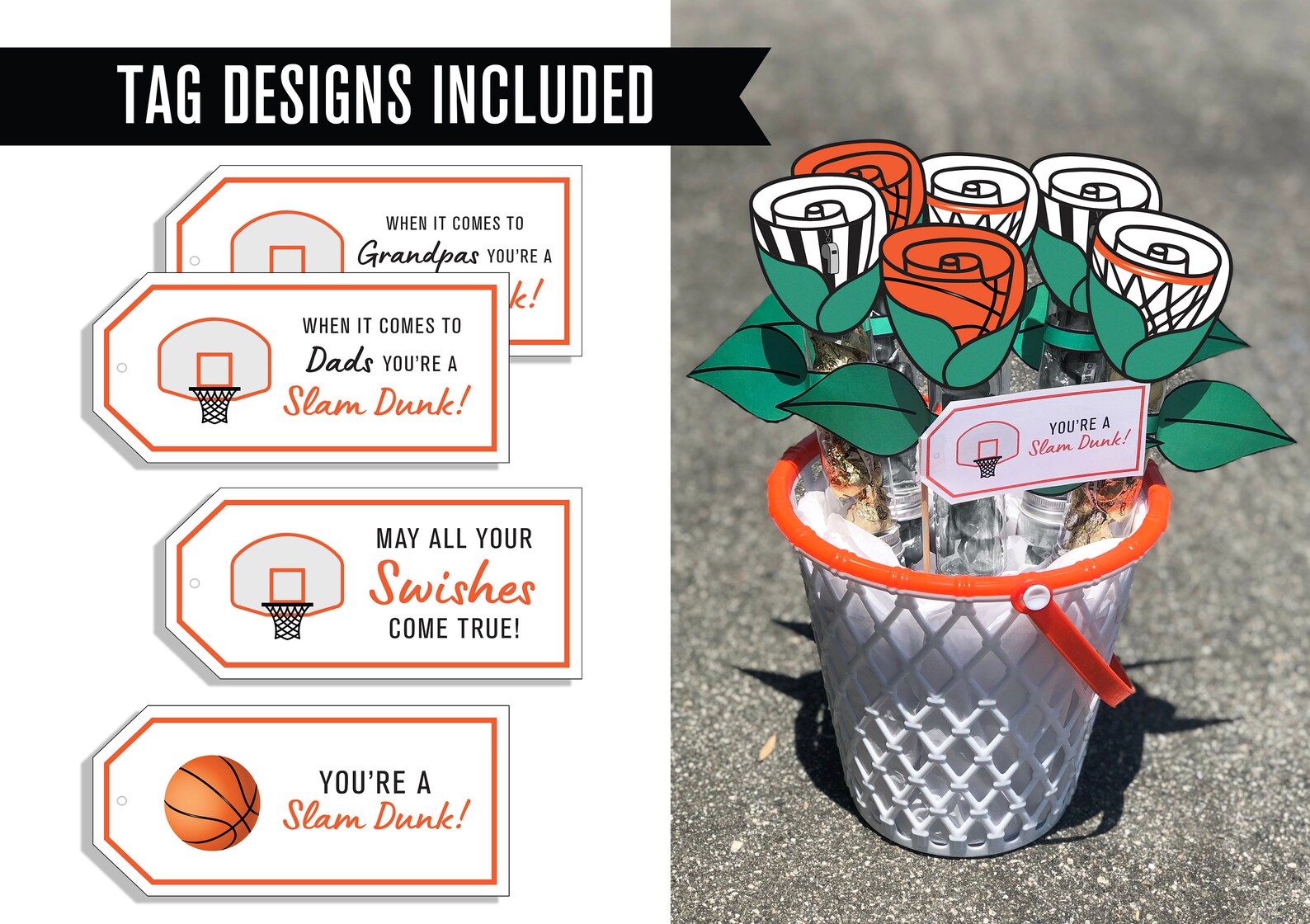 DIY Basketball Bouquet / Gift for Him / Basketball Valentine / - Etsy