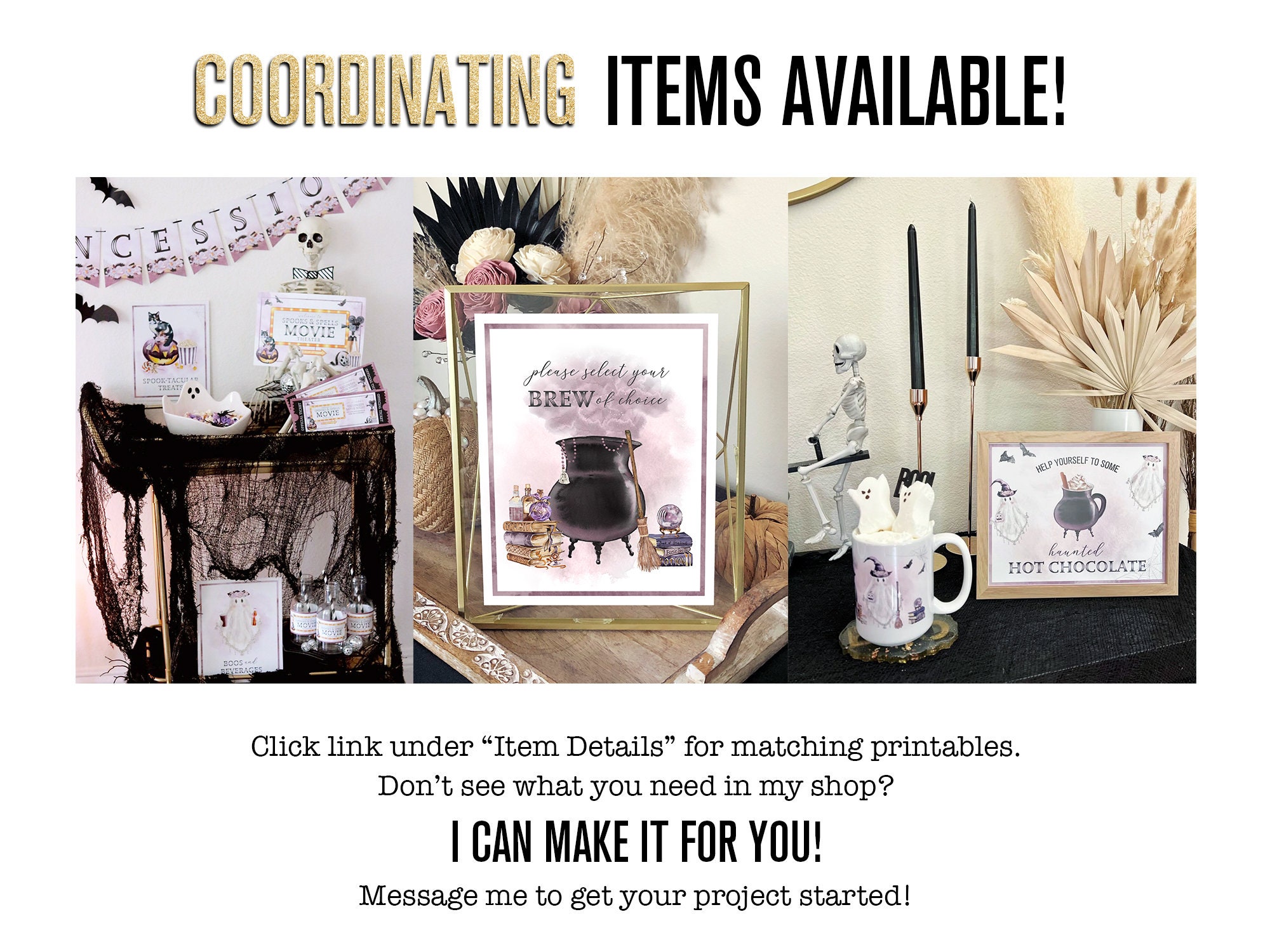 Halloween Dessert Table Sign / Food Sign / Halloween Movie - Etsy