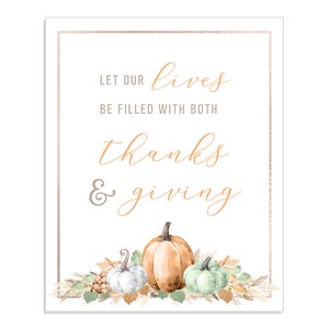 Thanksgiving Sign / Friendsgiving Decorations / Printable Fall - Etsy