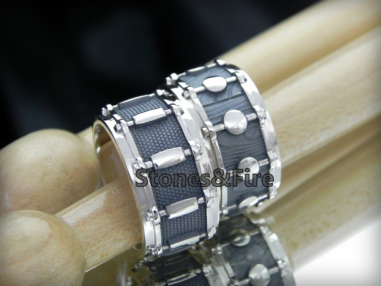 DRUMMERS RING Round Elements_drum Ring_musician Ring_musicain | Etsy