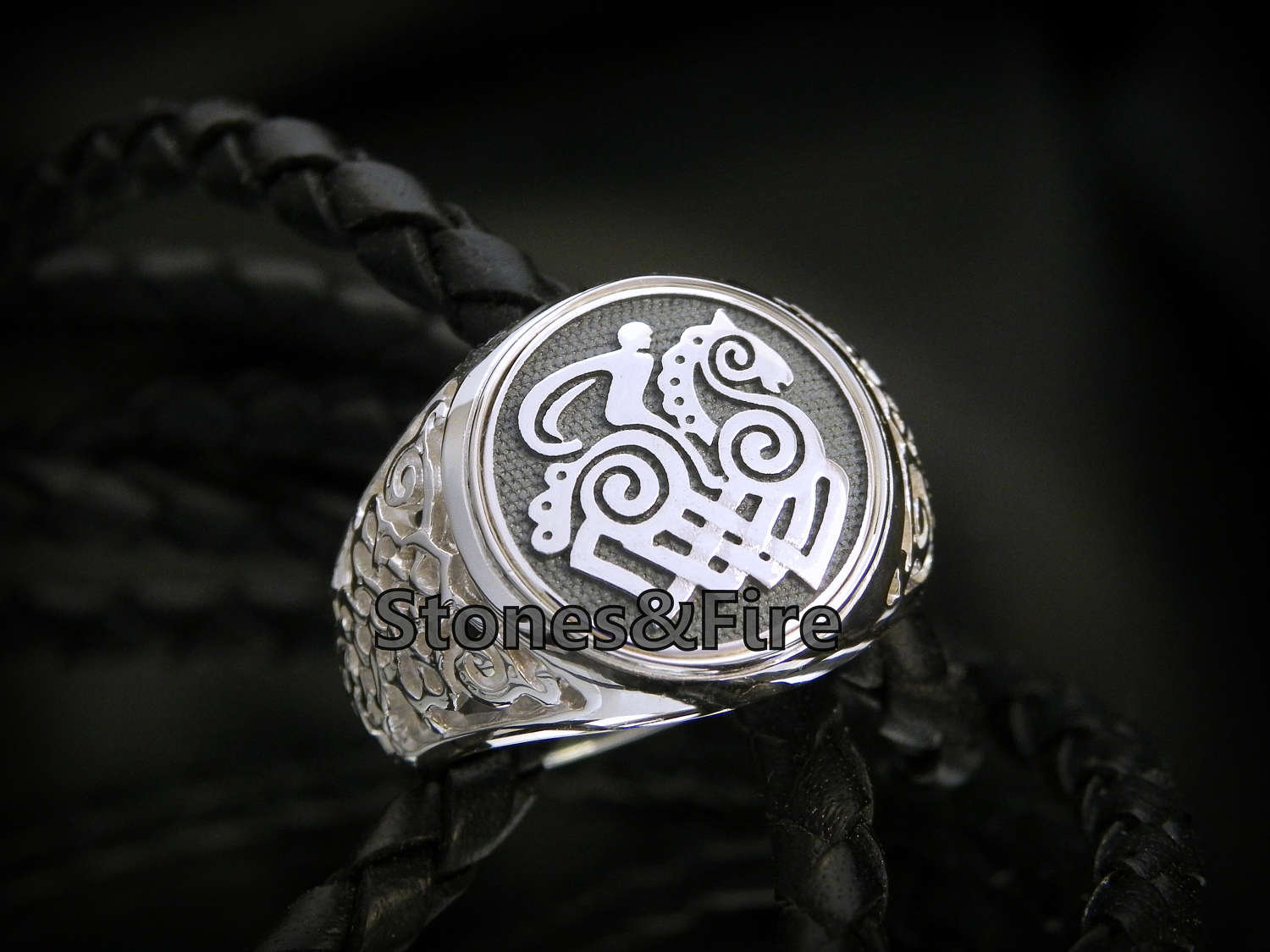 Odin Ring with SLEIPNIR_Odin's Steed_Viking jewelry_Odin | Etsy