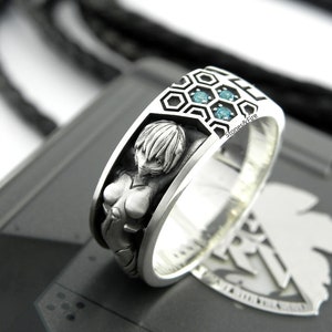 EVA 00 Rei Ring Mecha Cosplay Custom-made Fanart Accessory - Etsy