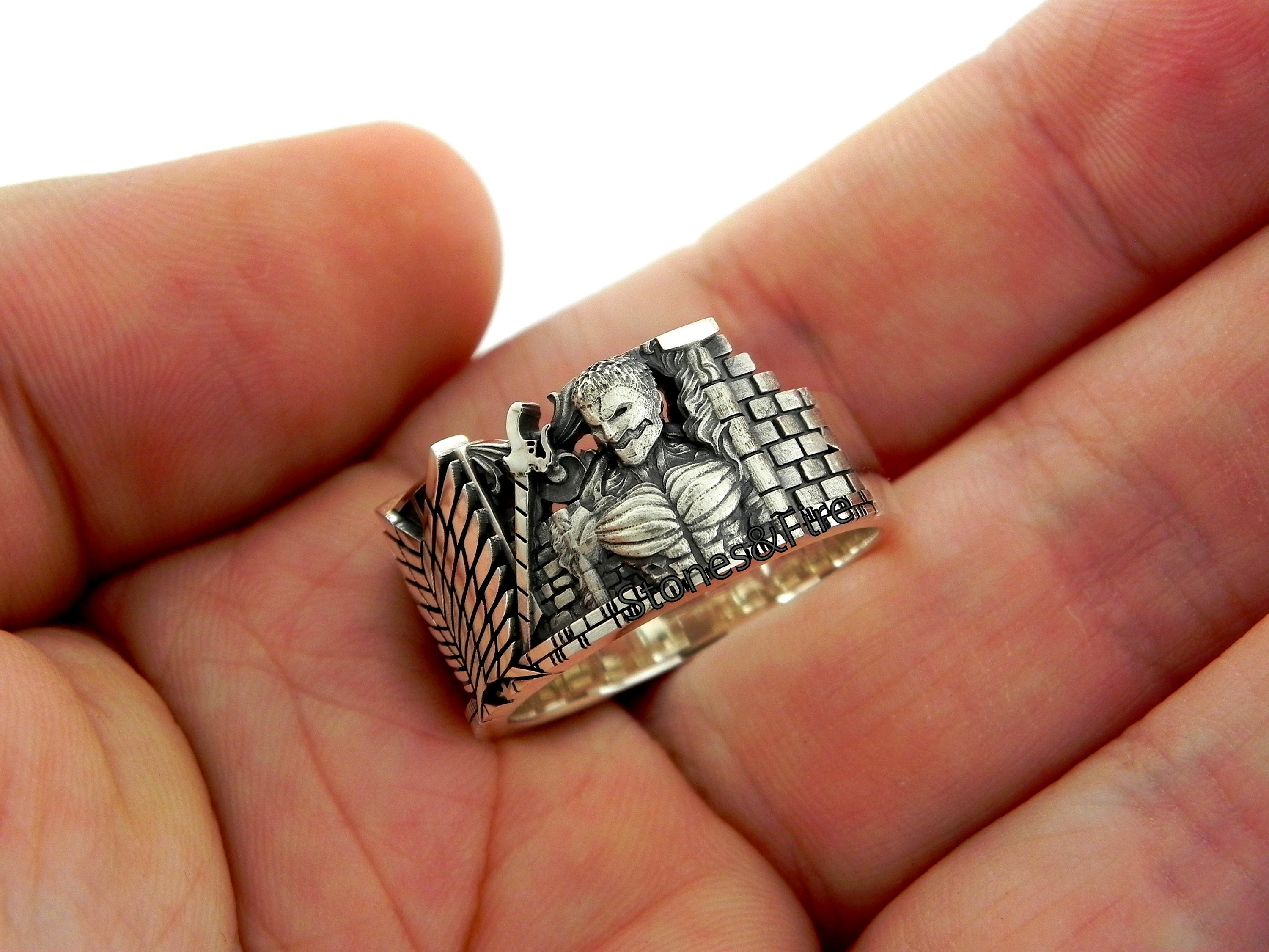 Titans Attack Ring-shingeki Kyojin Cosplay Stuff-handcrafted - Etsy