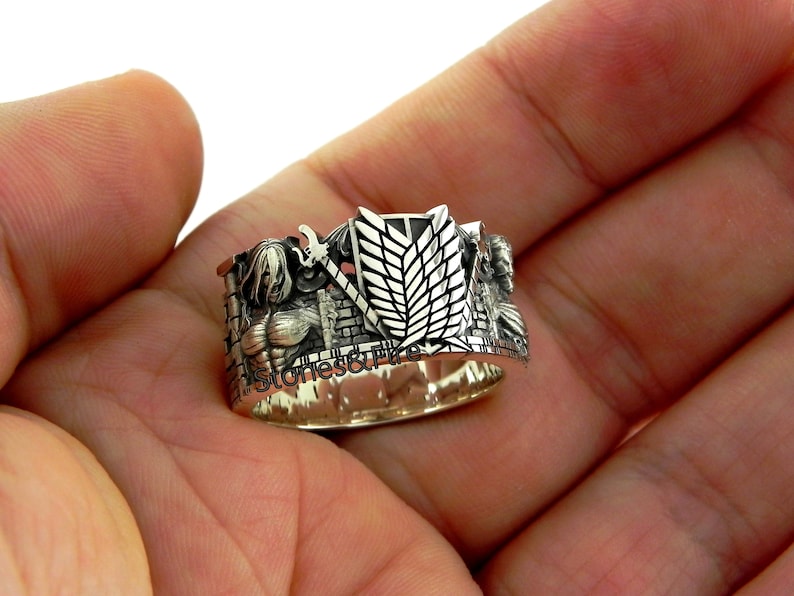 Titans Attack Ring-shingeki Kyojin Cosplay Stuff-handcrafted - Etsy