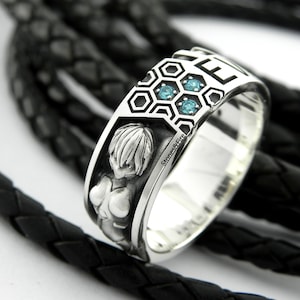 EVA 00 Rei Ring Mecha Cosplay Custom-made Fanart Accessory - Etsy