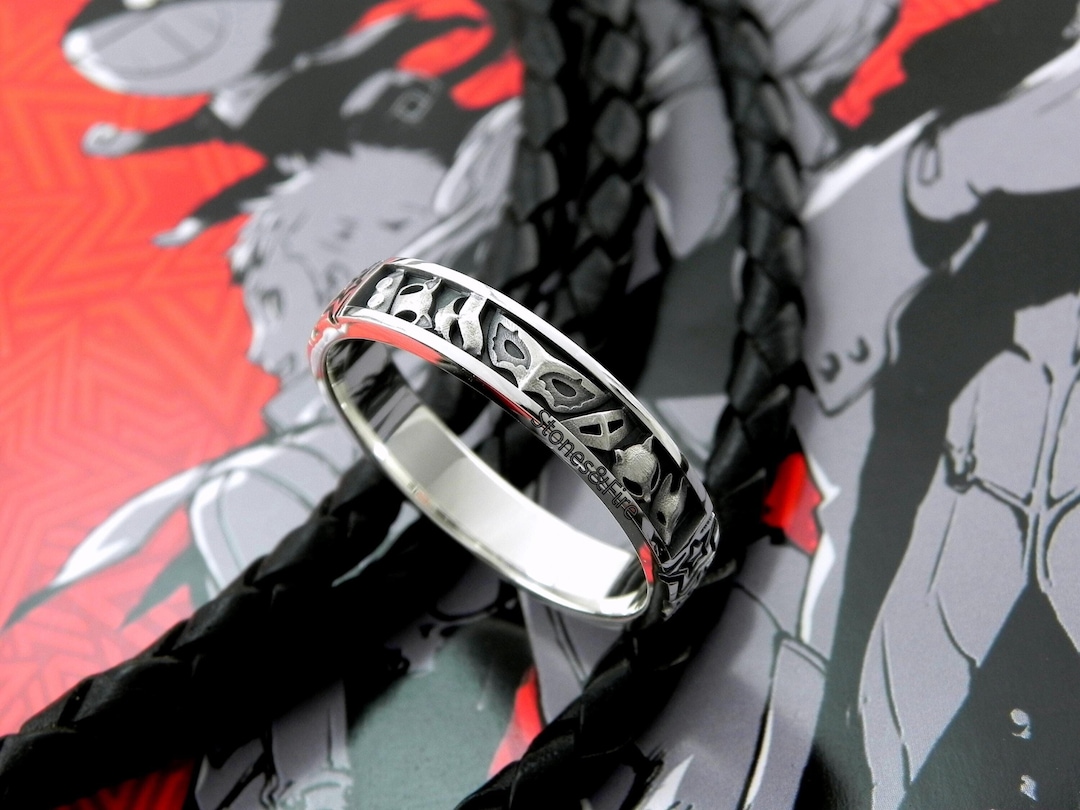 Persona 5 Thin Ring With Masks Phantom Thieves-handcrafted - Etsy