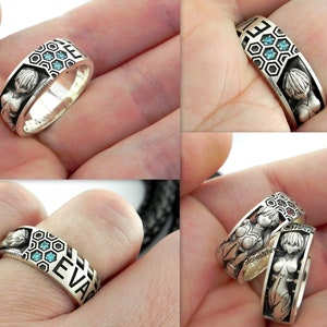 EVA 00 Rei Ring Mecha Cosplay Custom-made Fanart Accessory - Etsy