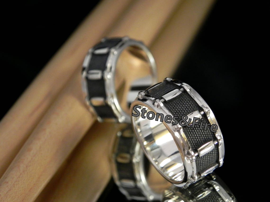 DRUMMERS RING round elements_Drum Ring_Musician Ring_Musicain | Etsy