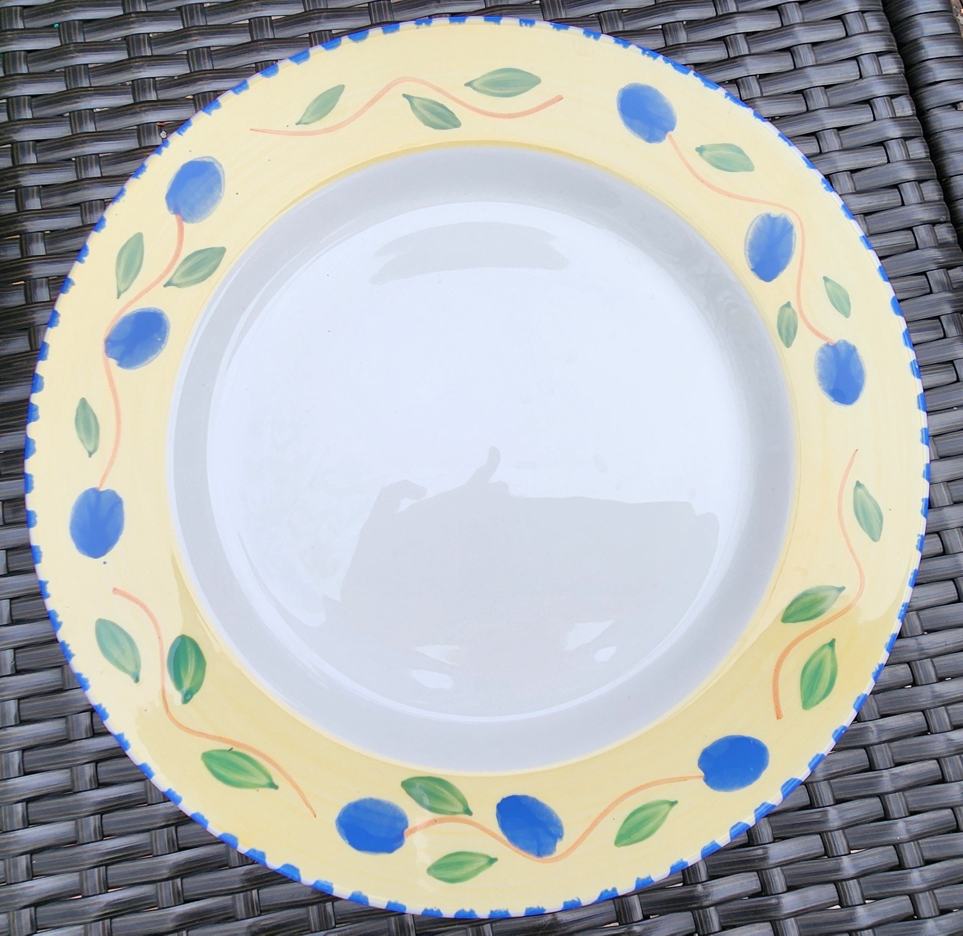 4 Vintage Pier One Palermo Dinner Plates. Made in Italy - Etsy