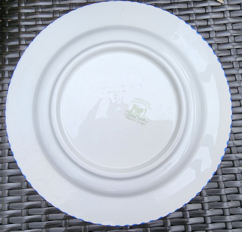 4 Vintage Pier One Palermo Dinner Plates. Made in Italy - Etsy