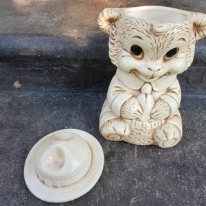 Vintage 1960's Bear Ranger Cookie Jar Twin Winton California - Etsy