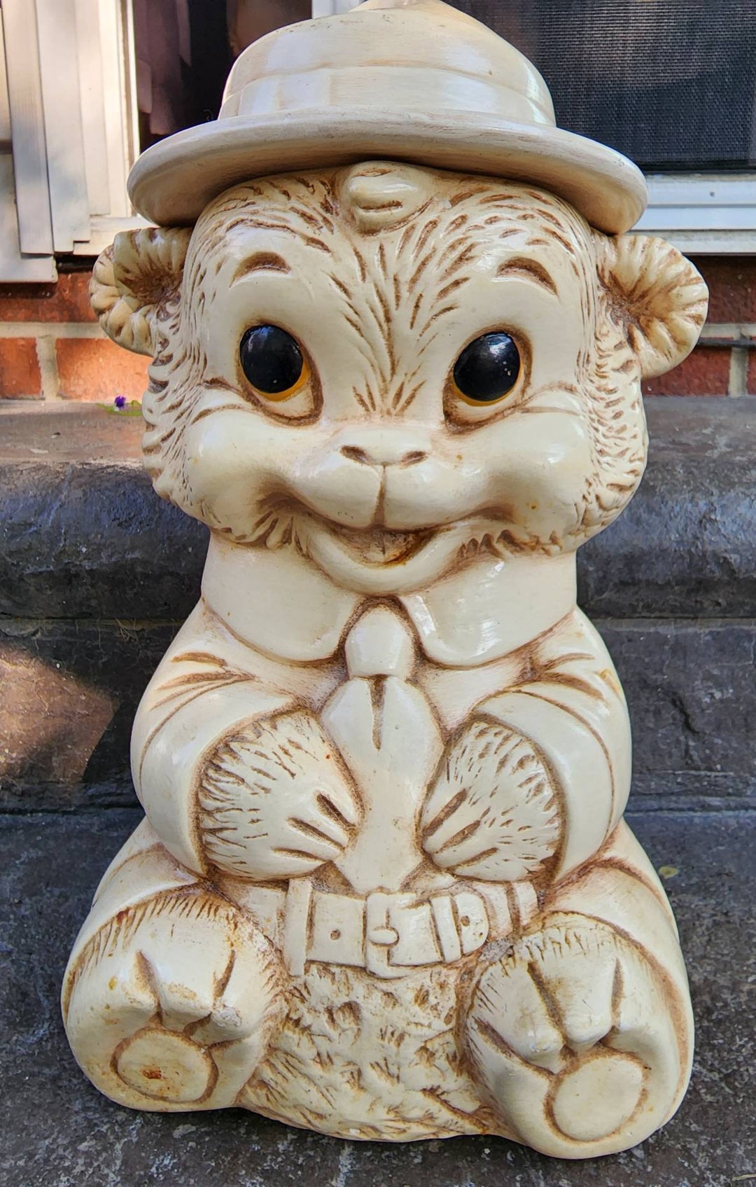 Vintage 1960's Bear Ranger Cookie Jar Twin Winton California - Etsy