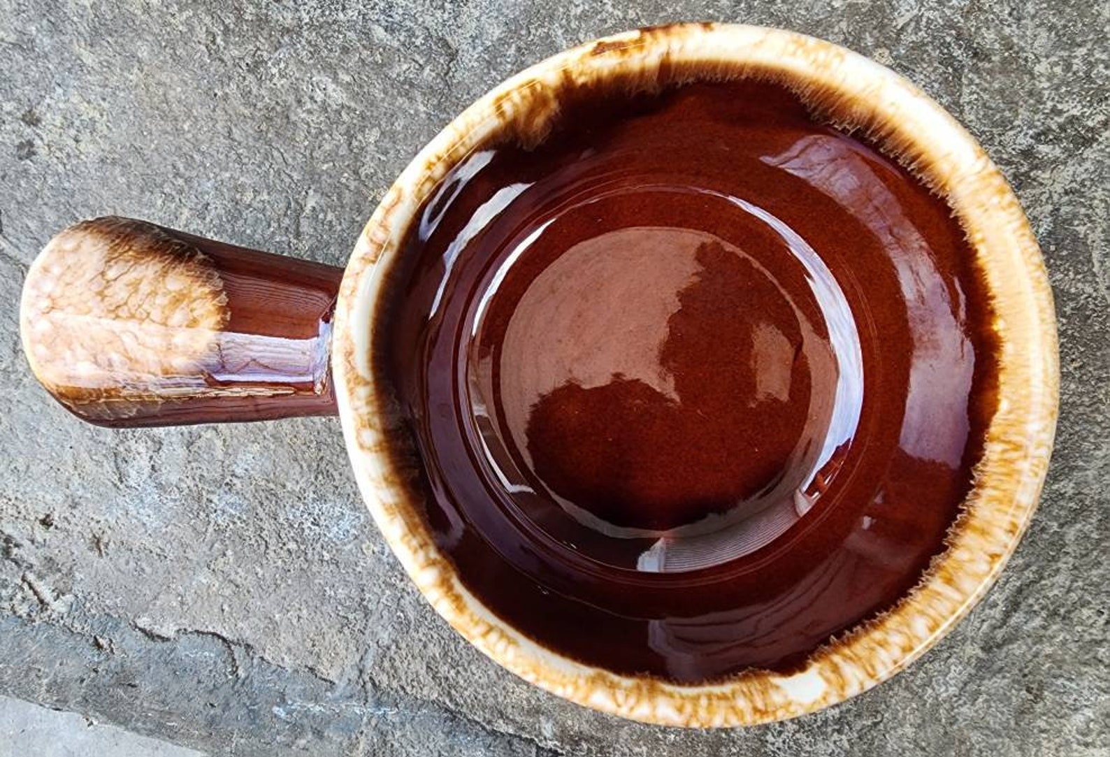 Vintage Mccoy Pottery BROWN DRIP Big Soup Tureen #226 With Lid and 2 ...