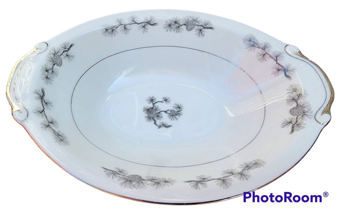 Vintage Empress China Silver Cone Oval Platter Serving Bowl. - Etsy