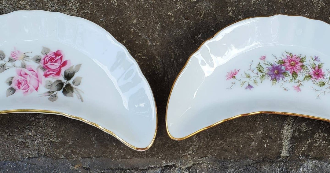 Vintage Fish Bone Plates. Set of 2 - Etsy